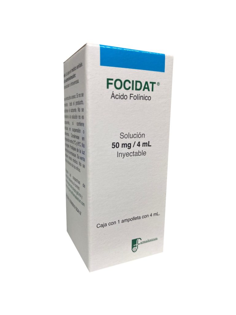 Focidat Acido Folinico 50Mg/4mL C/1 Amp - Aros Medicamentos